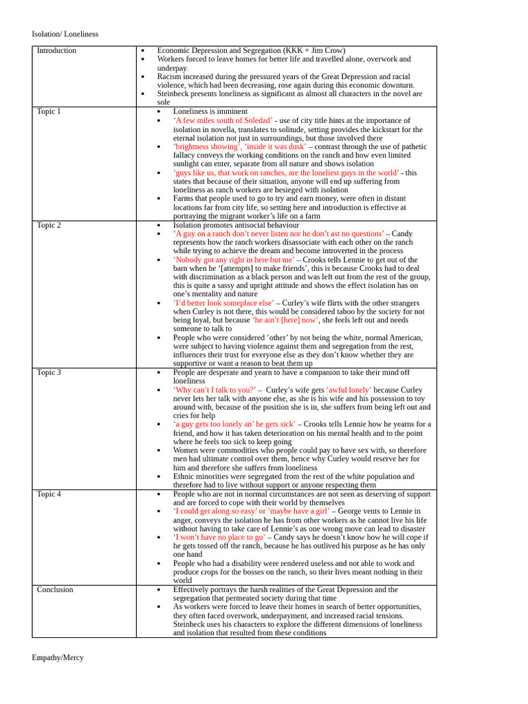 Omam Detailed Essay Plans | PDF