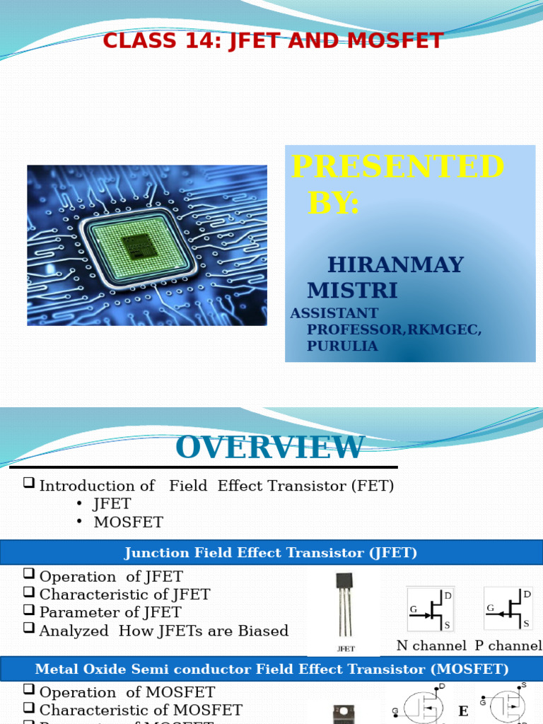 JFET | PDF | Field Effect Transistor | Mosfet