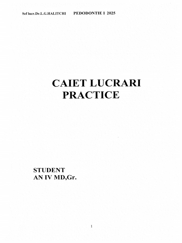 Caiet Lucrări Practice Pedo (1) (1) | PDF
