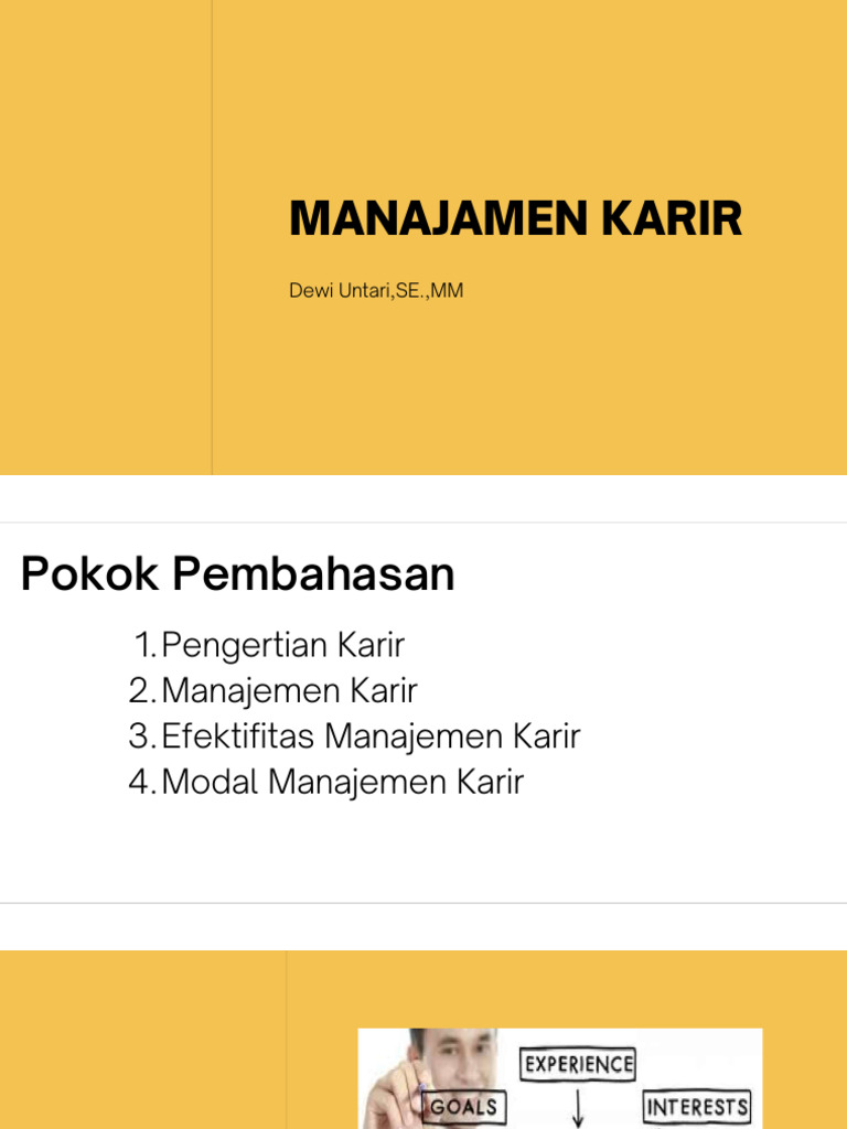 Ke 5 Manajemen Karir | PDF