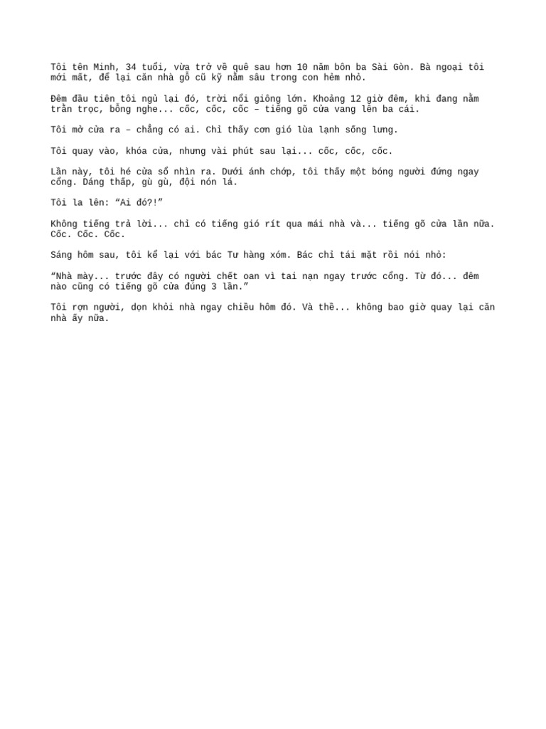 Truyen Ma Tieng Go | PDF