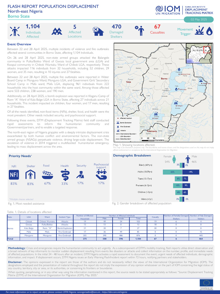 IOM Nigeria Flash Report North-East - Borno State - 02 May 2025 - Final ...