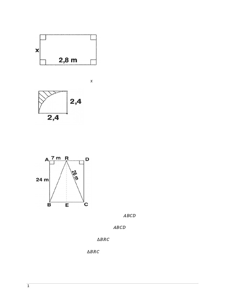 1 - Revise My Skills - Geometry - Area and Perimeter | PDF