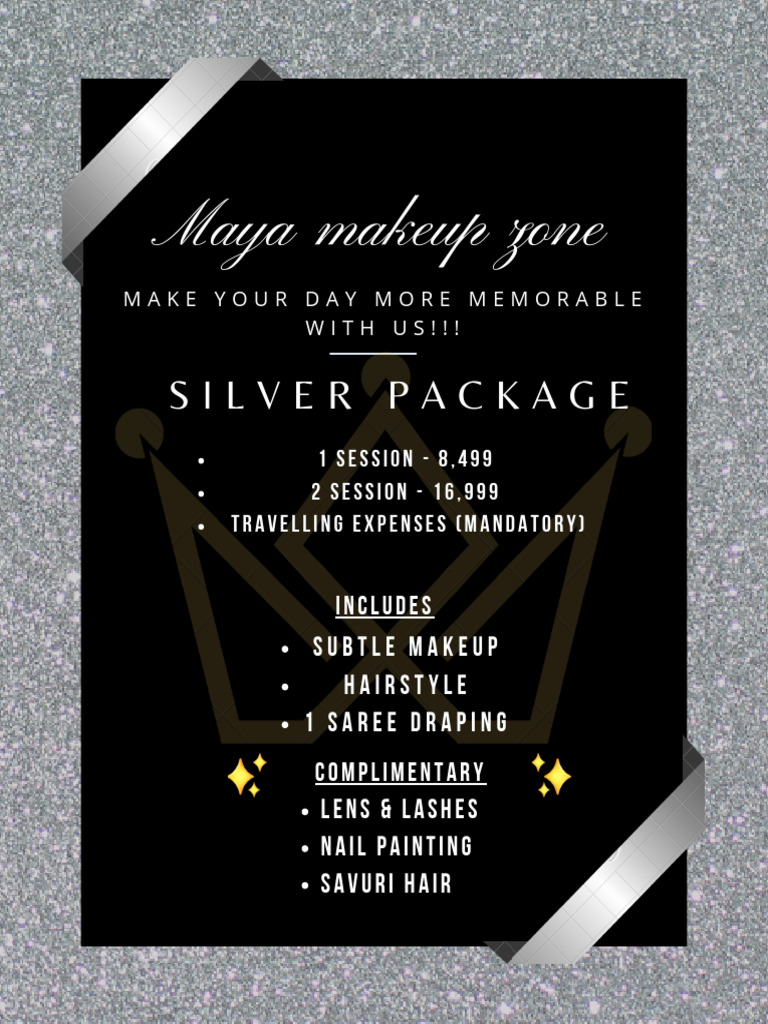 Maya Makeup Zone: Bridal & Occasion Packages | PDF