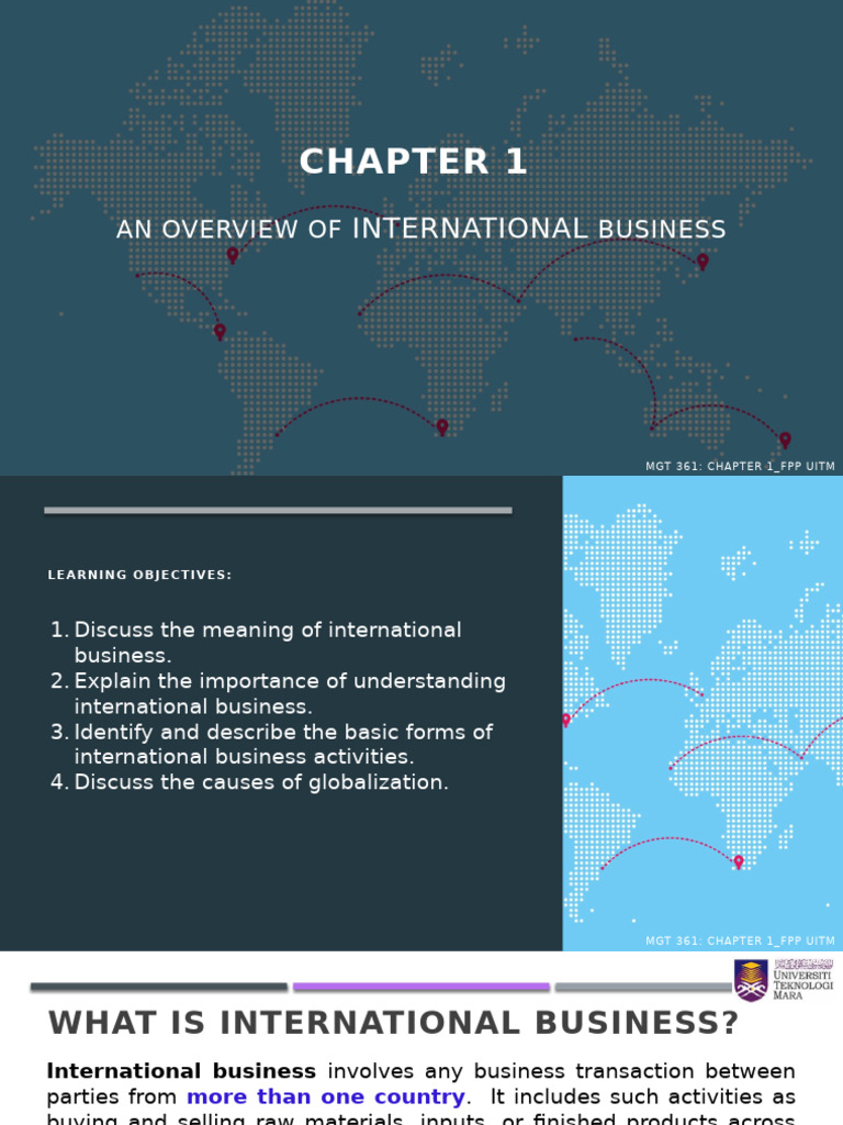 CHAPTER 1 An Overview of International Business | PDF | Franchising | Globalization