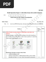 BAD613B NLP Model Question Paper | PDF | Parsing | Artificial Intelligence