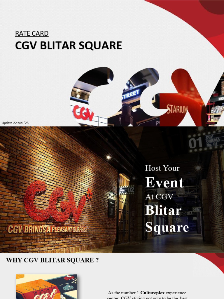 (CGV BSQ) - New Rate Card Mei 2025 | PDF | Movie Theater