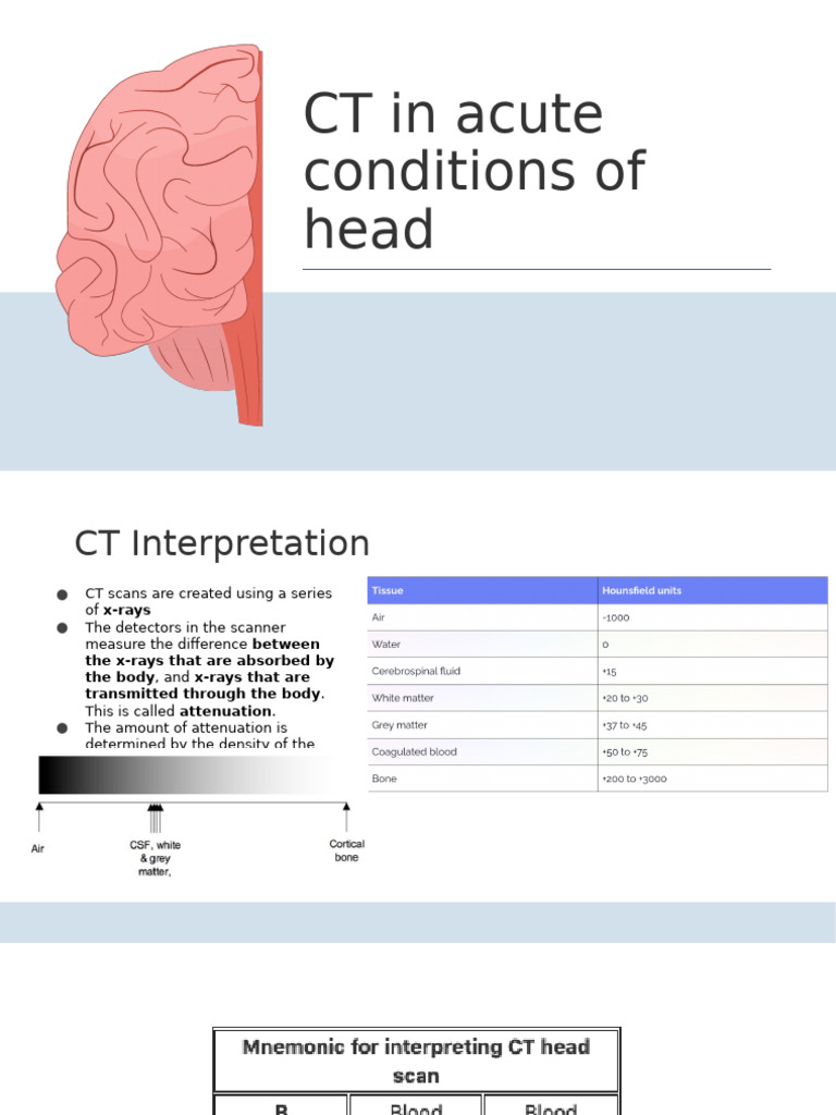 CT Acute Conditions 4 | PDF | Stroke | Ct Scan