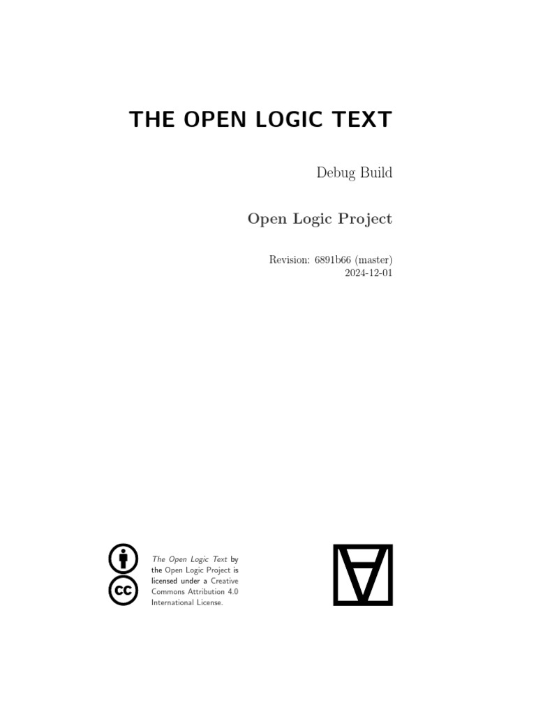 Open Logic Debug | PDF | Set (Mathematics) | First Order Logic