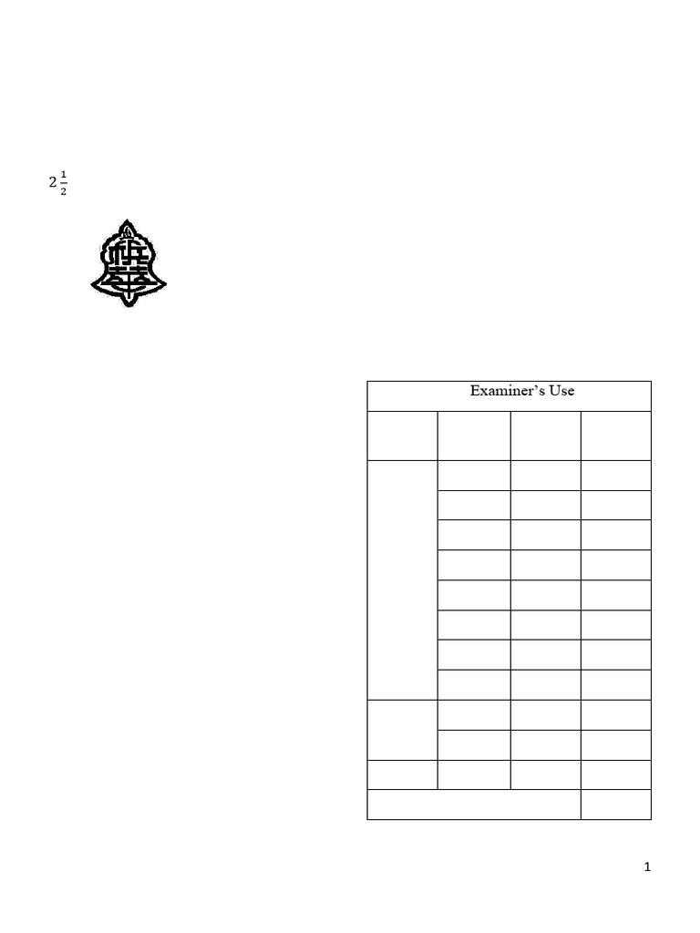 Biology - Trial Form 5 2021 Paper 2 | PDF | Lymph | Biology