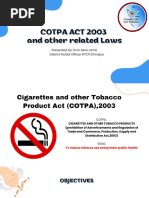 2023 Updated COTPA ACT 2003 | PDF | Tobacco Smoking | Addiction