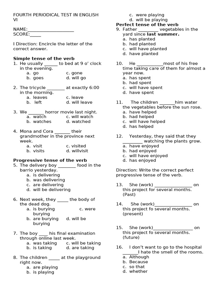Fourth Periodical Test 6 2024 Final | PDF | Planets | Rotation