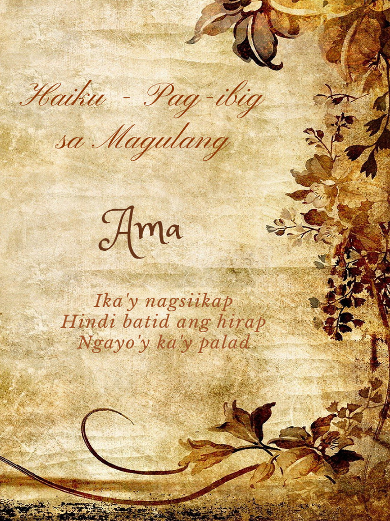 Haiku Pag-Ibig Sa Ama - 20250611 - 202936 - 0000 | PDF