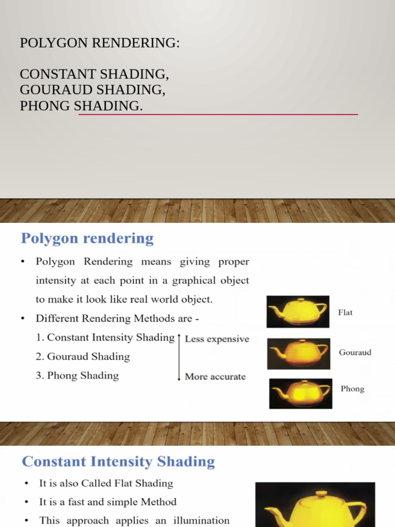 Polygon Rendering (PPT) | PDF