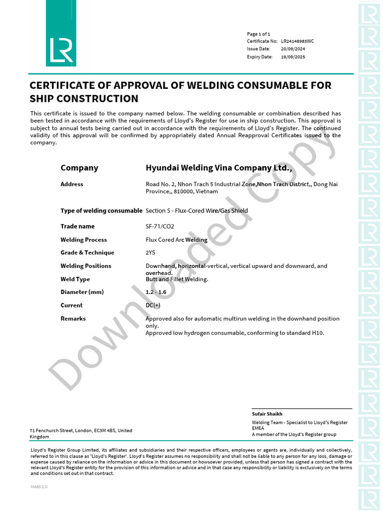 Approved Welding Consumable | PDF | Welding | Construction