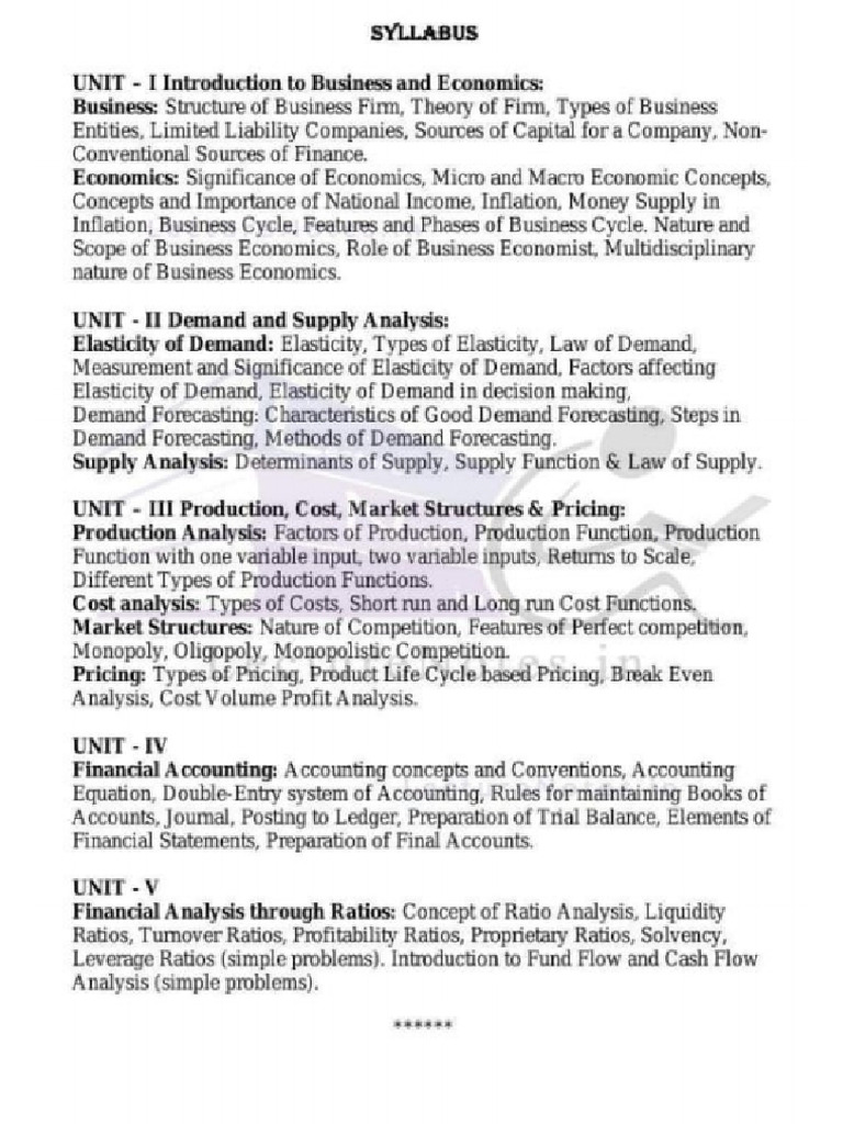 Befa Unit-1 PDF | PDF