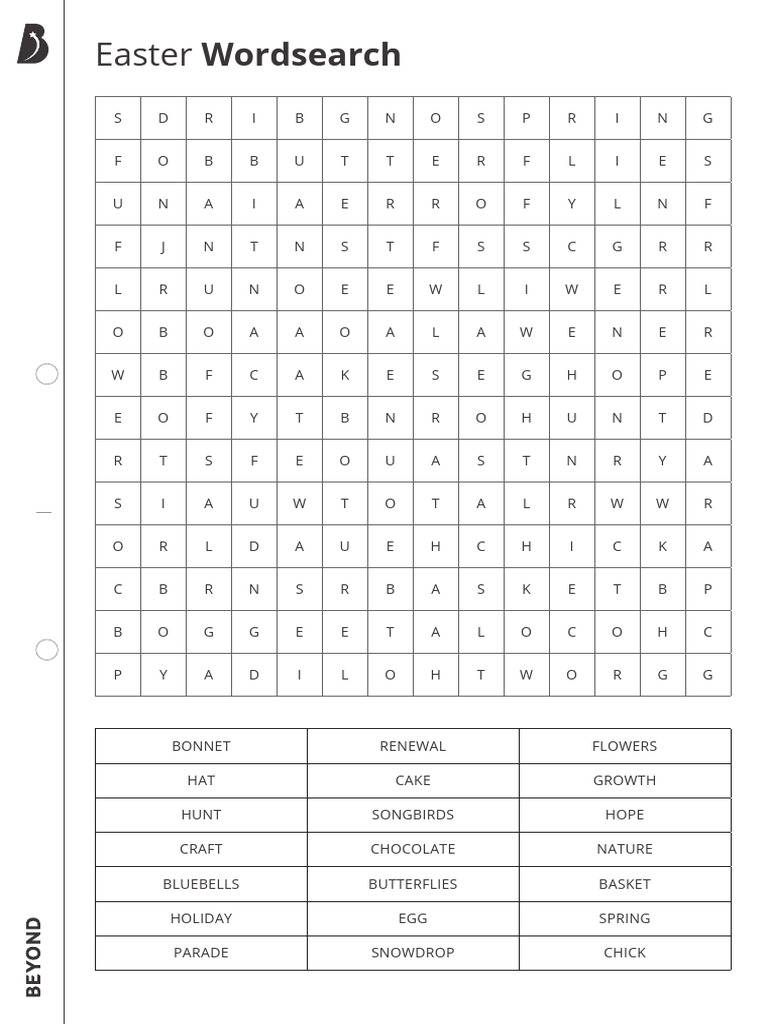 Easter Wordsearch | PDF