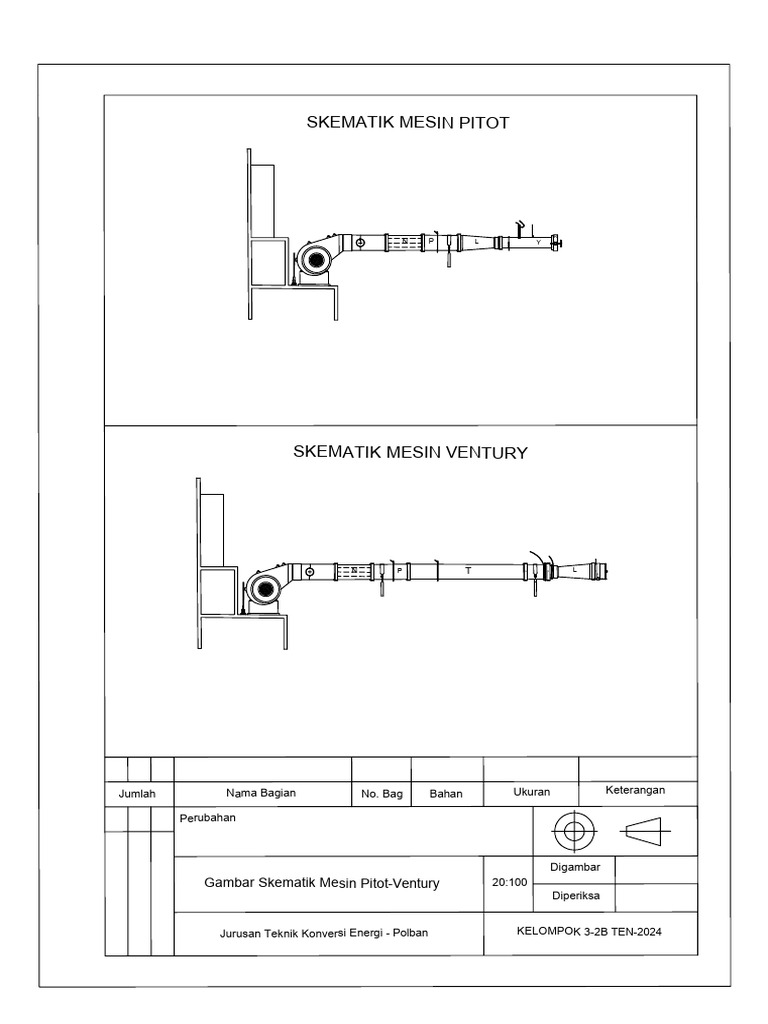 Skematik Mesin - Kelompok 3 | PDF