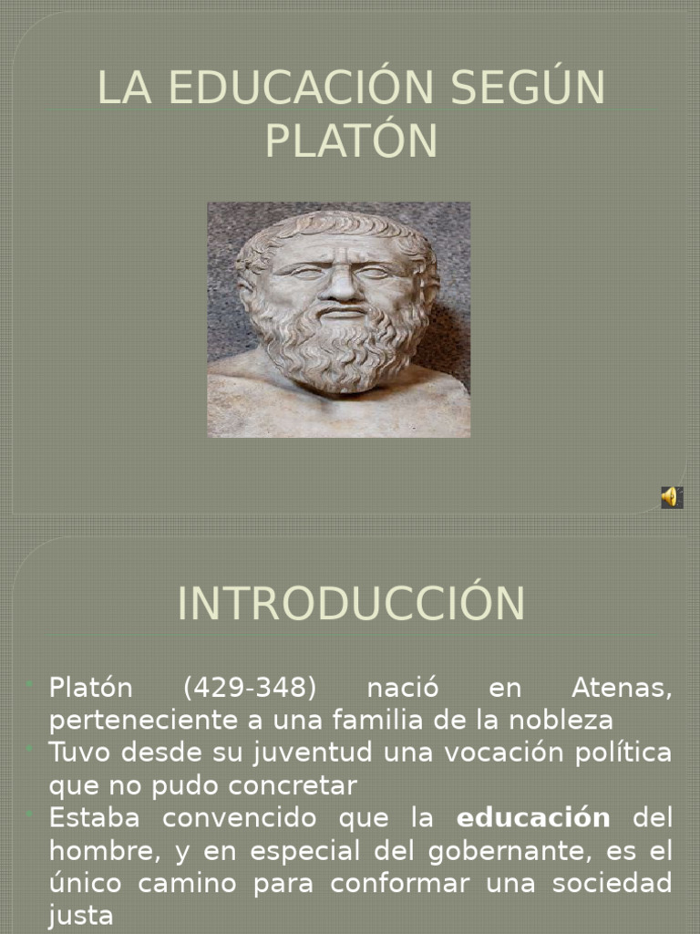 Educacion Segun Platon 1 Pdf Platón Metafísica