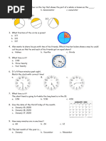 Standard 1 Mathematics 100 Questions | PDF | Shape | Rectangle