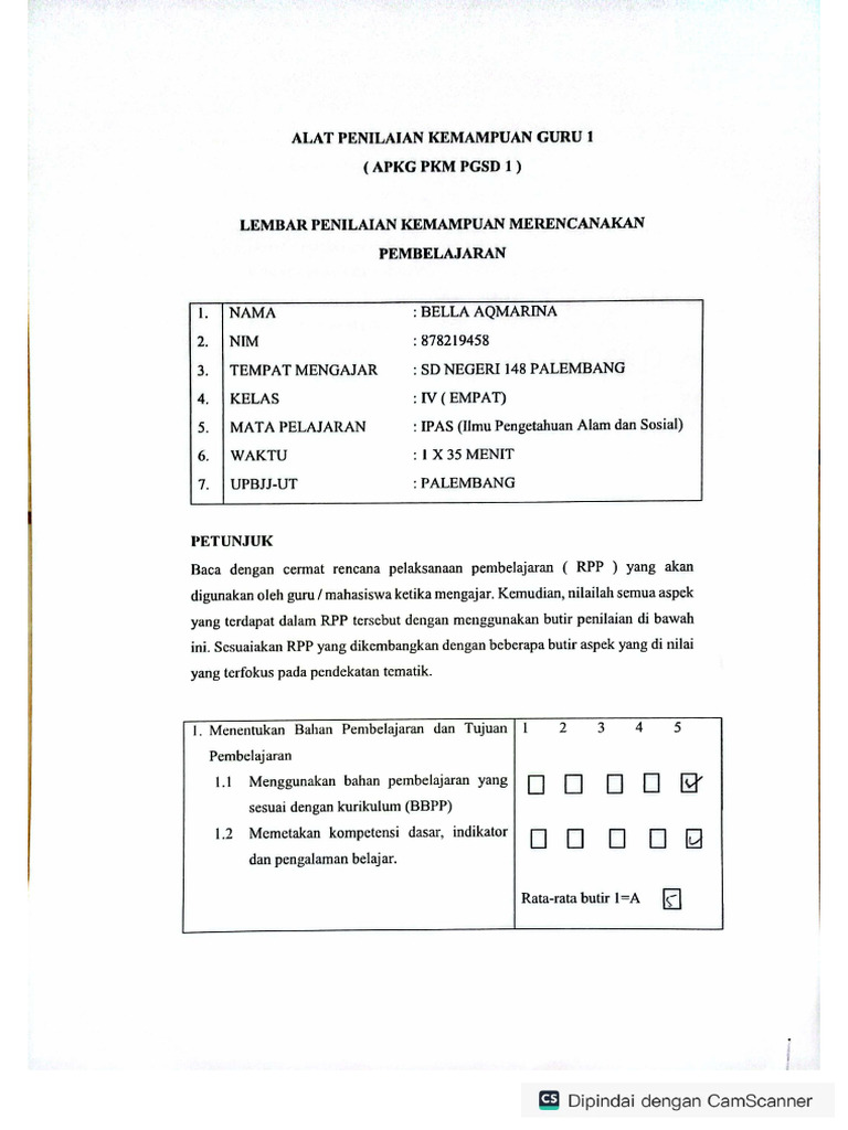 Apkg PKM 1 Dan 2 Ipas - Bella Aqmarina - 872819458 | PDF