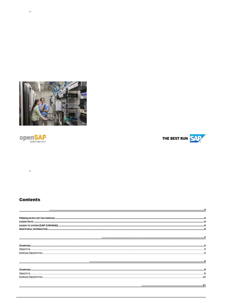 OpenSAP s4h25 Hands on Exercise Material Part 3 | PDF | Icon (Computing) | Remote Desktop Services