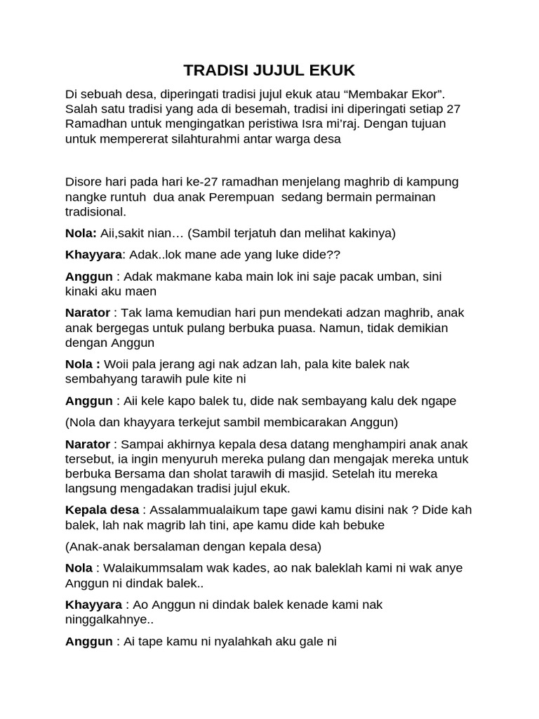 Naskah Baru Jujul Ekuk | PDF