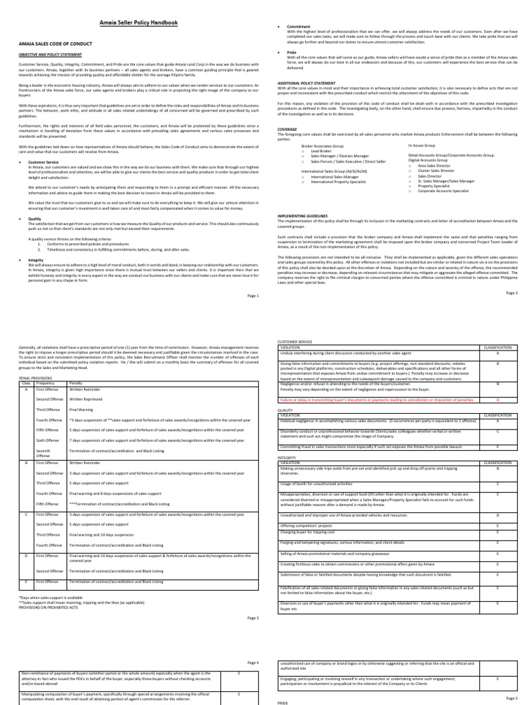 Amaia Seller Policy Handbook As of January 2022 | PDF | Arbitration | Sales