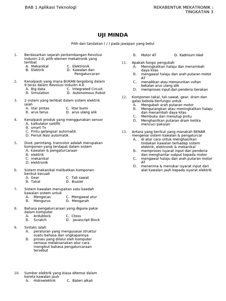 Mekatronik Obj | PDF