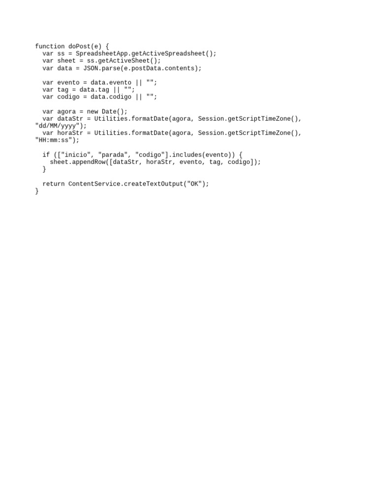 Script Google Apps Script | PDF