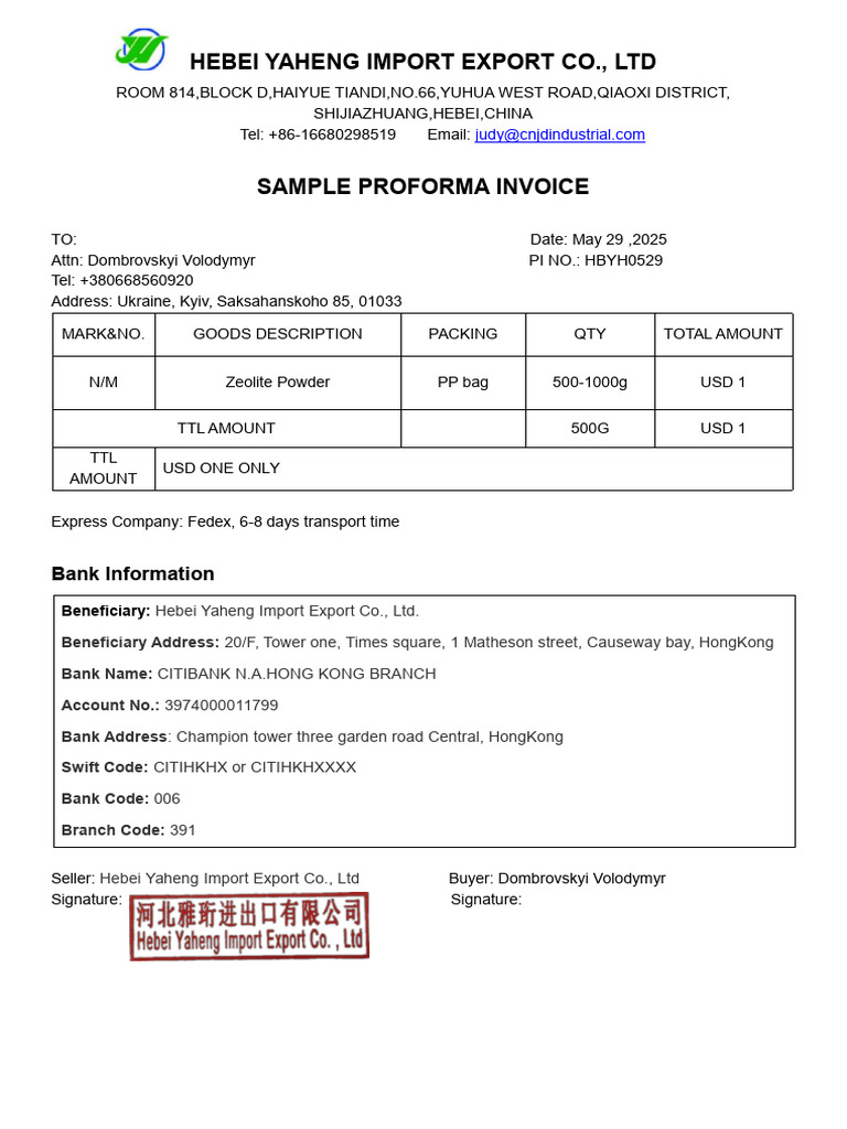 1 - PI Sample Zeolite From Judy | PDF