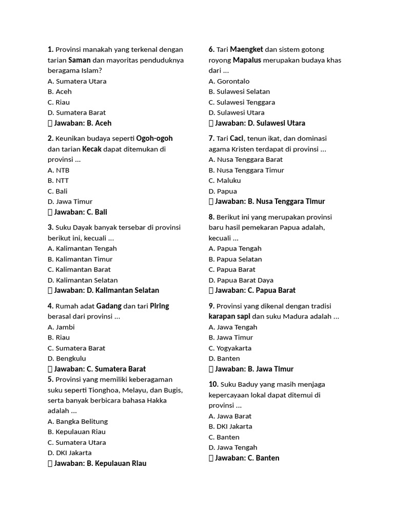 SOAL LAT TEMA 8 | PDF