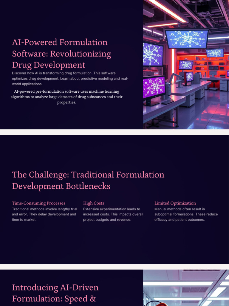 AI Powered Formulation Software Revolutionizing Drug Development | PDF | Artificial Intelligence ...