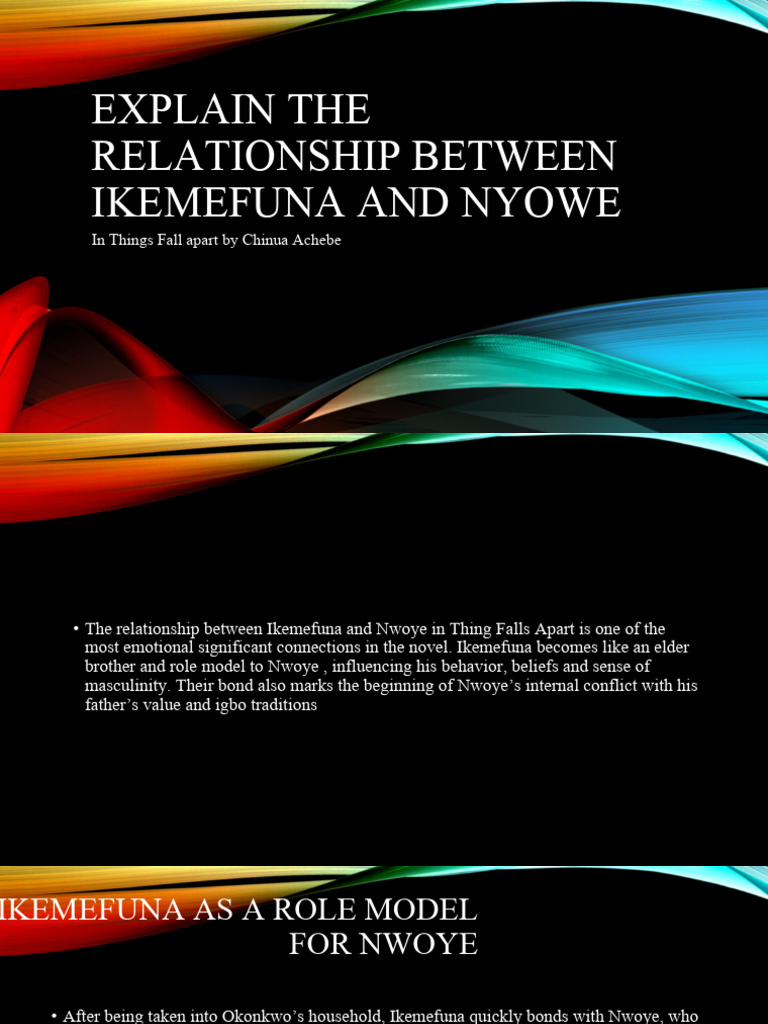 Explain The Relationship Between Ikemefuna and Nyowe | PDF ...