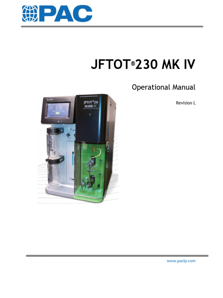 Manual, Jftot IV Operations (Pa0003 - Man - Jftot IV - 1 - L) - 1 | PDF ...