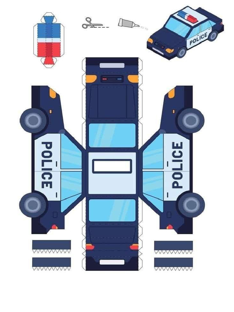 Contoh 3D Police Car | PDF