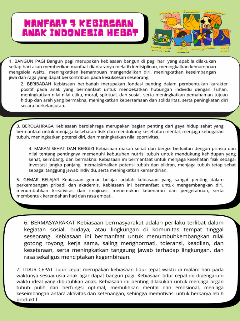 Jurnal 7 Kebiasaan Anak Indonesia Hebat .PDF.pdf | PDF