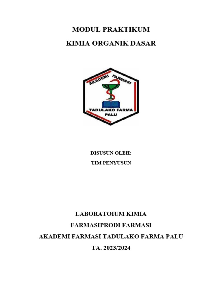 Modul Praktikum Kimia Organik | PDF