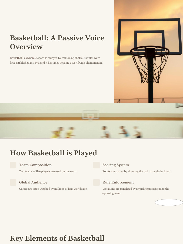Basketball A Passive Voice Overview | PDF