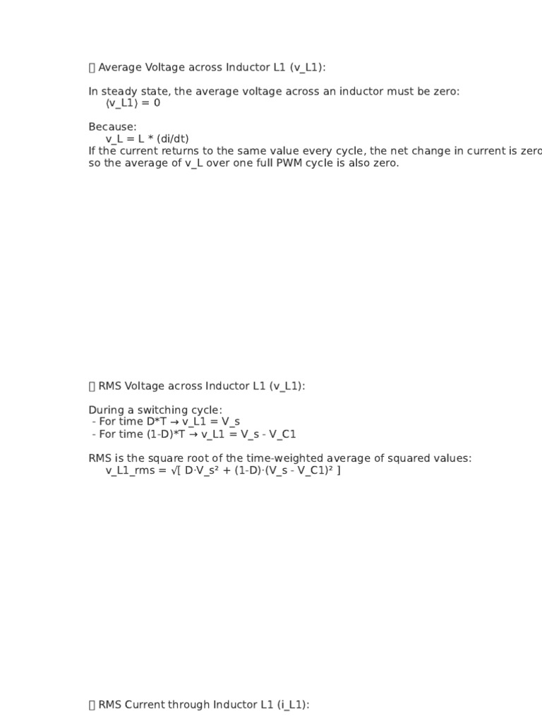 L1 RMS and Avg Derivation | PDF