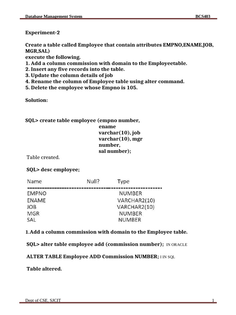 Experimet - 2 | PDF | Table (Database) | Computer Data