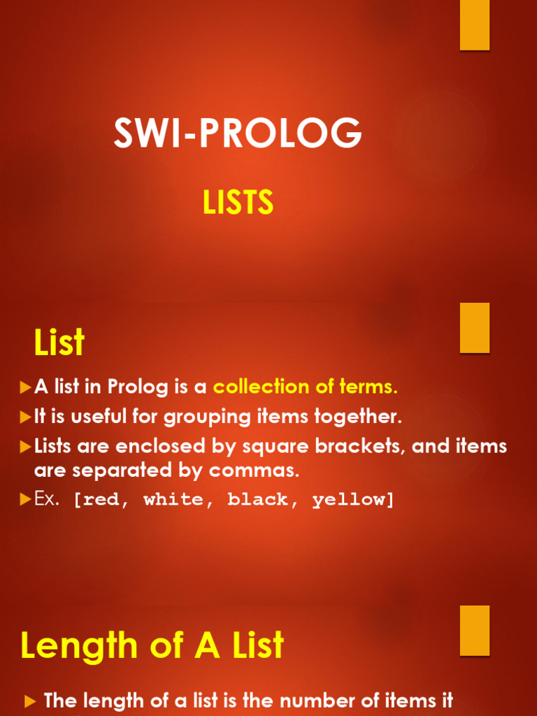 2.Swi Prolog Lists | PDF
