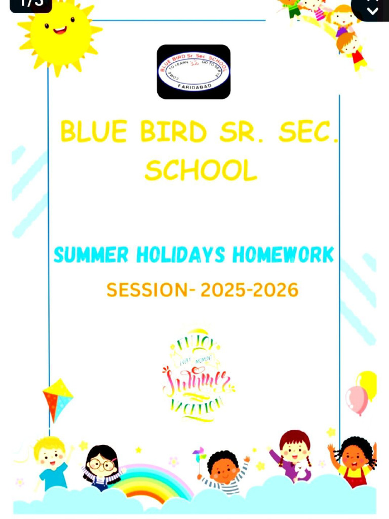 Holiday Homework (Class-4) | PDF