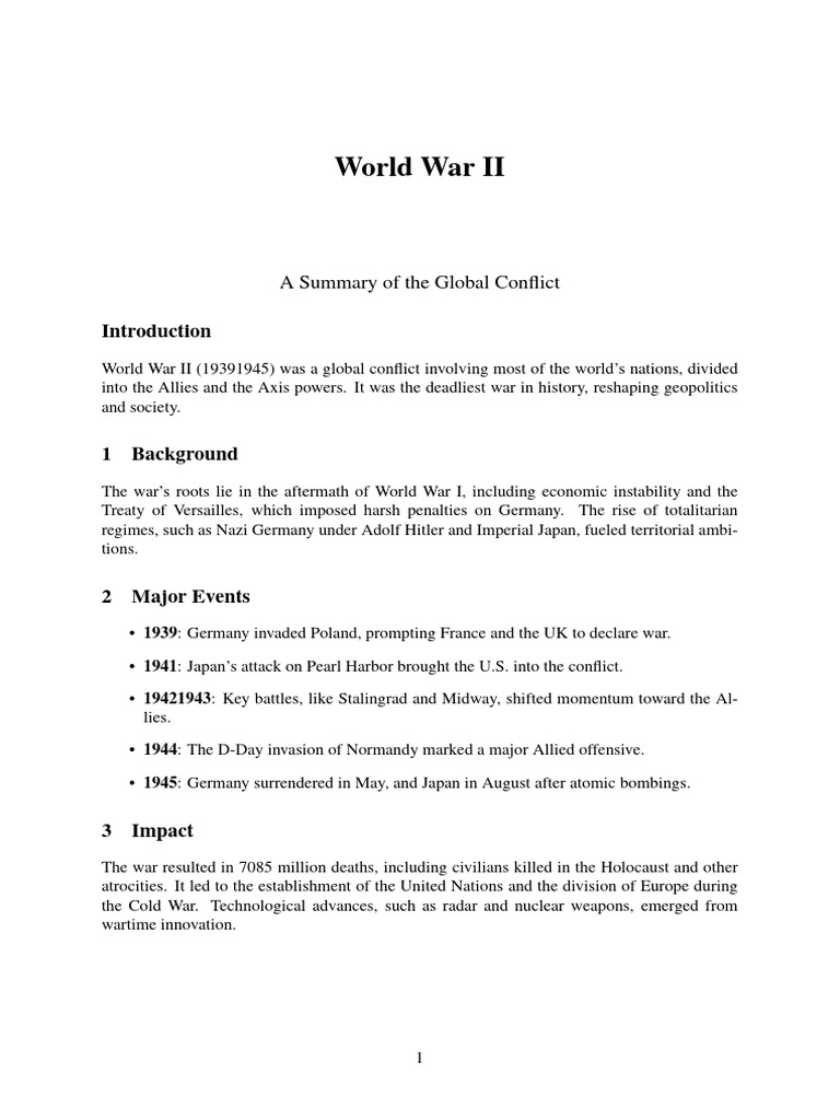 World War 2 | PDF