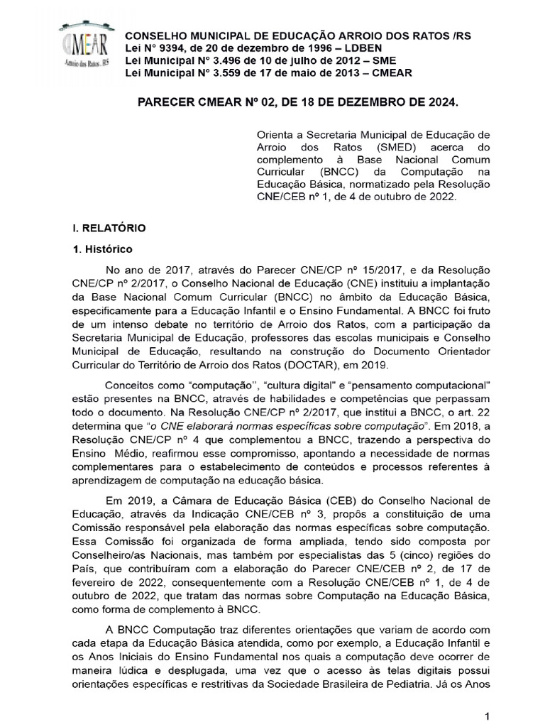 Modelo de Parecer 10 | PDF