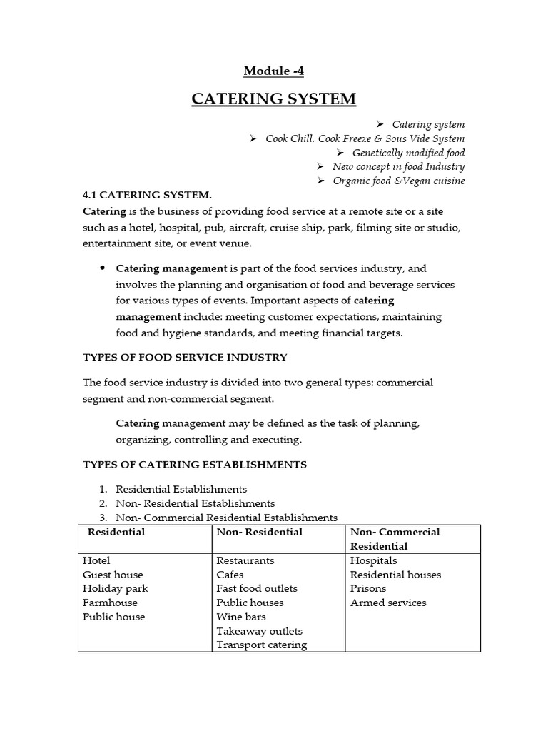 Catering Systems | PDF | Organic Foods | Veganism