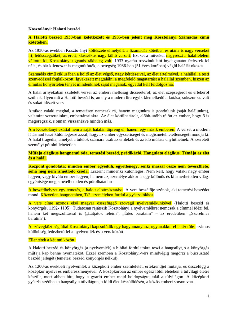 Halotti Beszéd | PDF