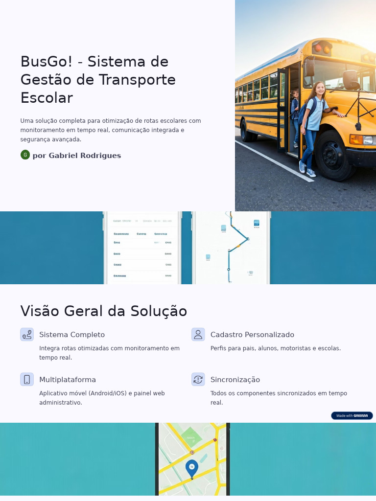 BusGo Sistema de Gestao de Transporte Escolar | PDF | Celulares ...
