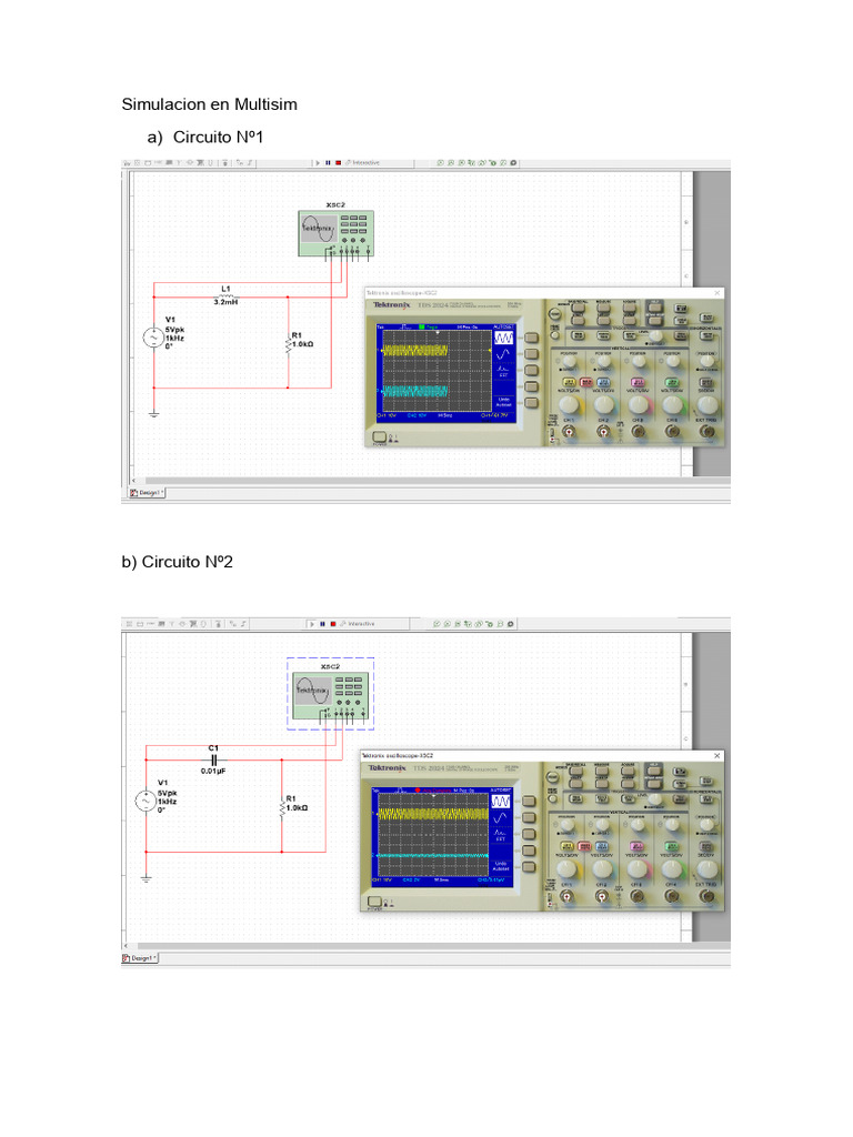 Simulacion en Multisim | PDF