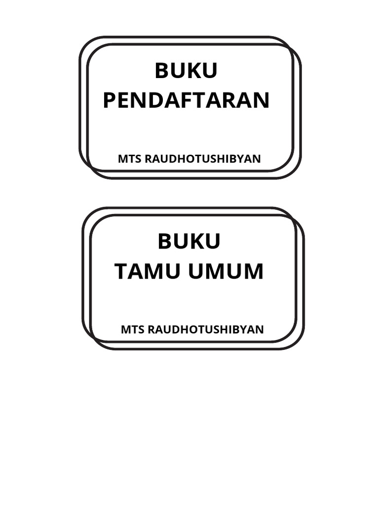 Buku Pendaftaran | PDF